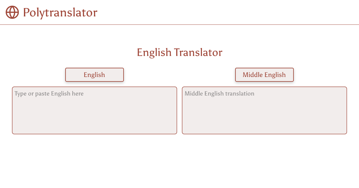 Middle English Translator